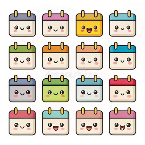 Cute Calendar Template For 2025 Year With Motivational And Cheering