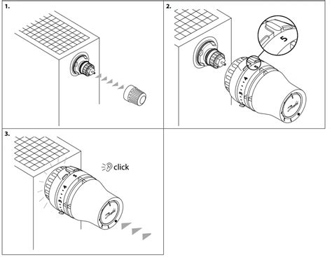 Danfoss Redia RA Click Thermostatic Sensors Installation Guide