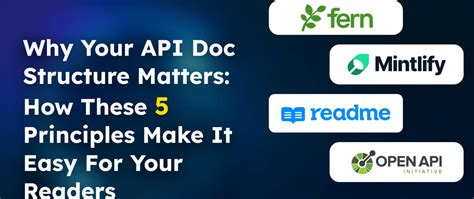 Why Your API Doc Structure Matters How These Principles Make It Easy For Your Readers DEV