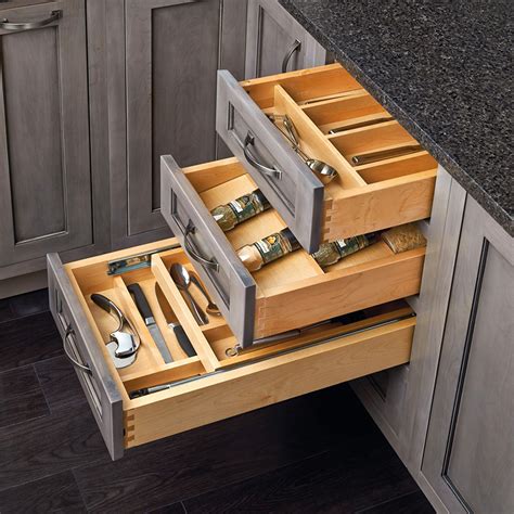 REV A SHELF 16 W Spice Drawer Insert Maple Rev A Shelf 4SDI 18