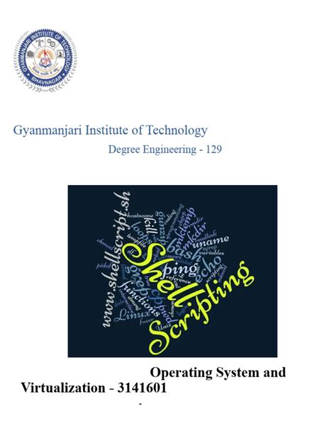 gyanmanjari institute of technology operating system and virtualization 3141601 pdf shell
