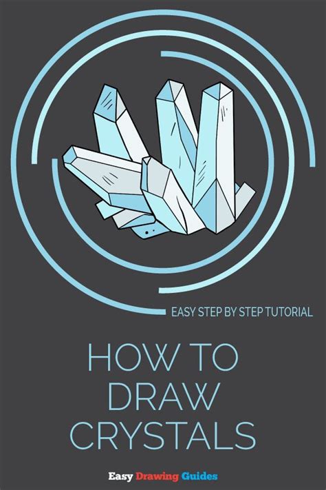 How To Draw Crystals With Easy Step By Step Instructions
