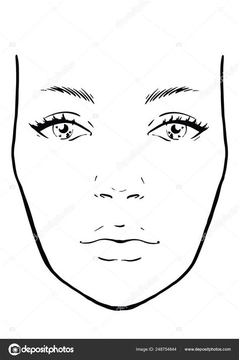 Face Chart Makeup Template Mugeek Vidalondon