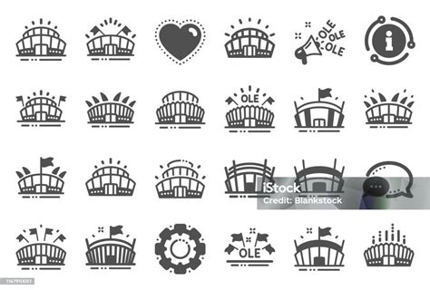 스포츠 경기장 아이콘입니다 올레 찬송가 경기장 축구 챔피언십 아키텍처 벡터 스타디움에 대한 스톡 벡터 아트 및 기타 이미지 스타디움 아이콘 로고 Istock