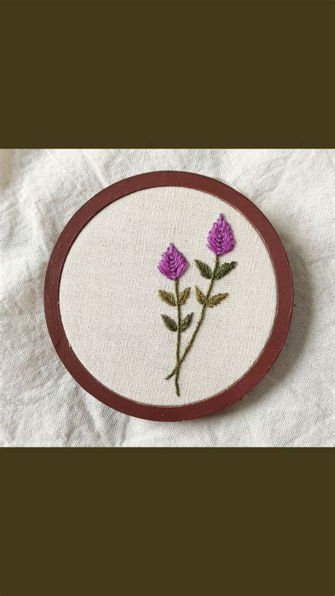 Bordados Roxo Lilásflores Bordadas Buquê Bordado Embroidery