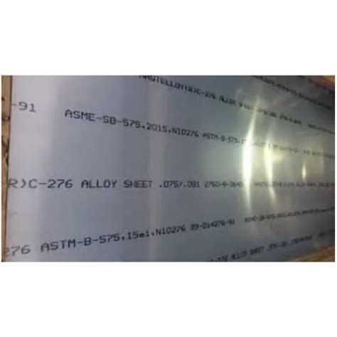 Hastelloy C276 Uns N10276 Sheet At 265000 Inr In Mumbai Ratan