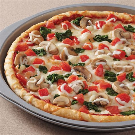 Deep Dish Spinach And Mushroom Pizza Wilton