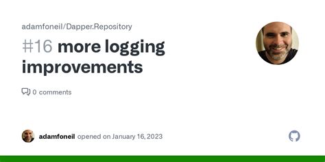 More Logging Improvements Issue Adamfoneil Dapper Repository Github