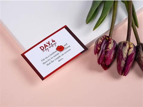 Printable Day Sex Challenge Sexy Date Night Game Couples Bucket List Foreplay Game