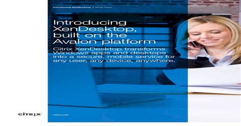 Pdf Introducing Xendesktop Built On The Avalon Platform Dokumen Tips