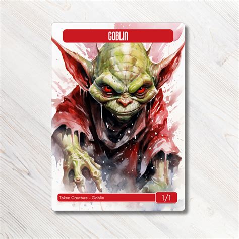 Mtg Proxy Token Goblin The Proxy Forge Premium Magic The Gathering Custom Cards