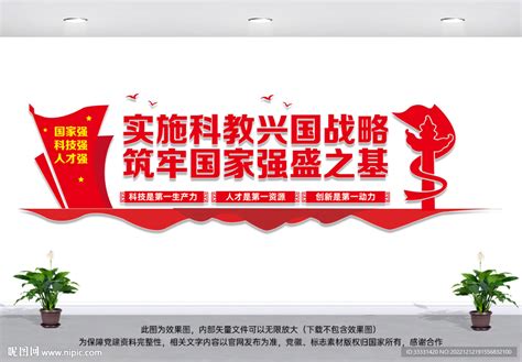 实施科教兴国战略设计图海报设计广告设计设计图库昵图网