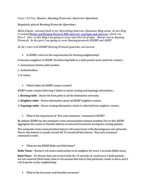 Routing Questions Part Ii Pdf Routing Internet Standards