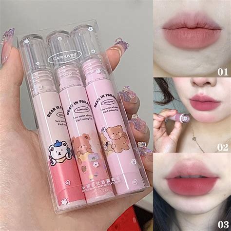 Nuoweitong Lipstick For Womenmilk Tea Lip Mud Velvet Mist Peach