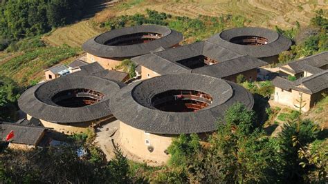 世界文化遗产福建省客家土楼群中国传统民居的瑰宝 民居 福建土楼 生土 新浪新闻