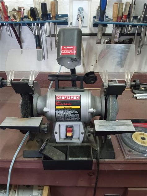 Craftsman Bench Grinder Buffer With Light
