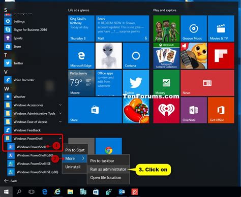 Open Elevated Windows Powershell In Windows 10 Tutorials