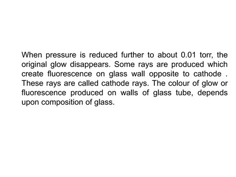 Properties Of Cathode Rays Pptx