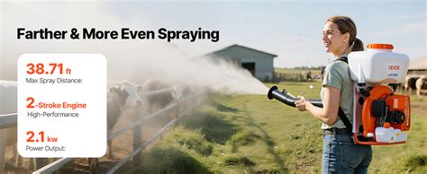 Vevor Backpack Fogger Sprayer 63cc 3hp Engine Gas