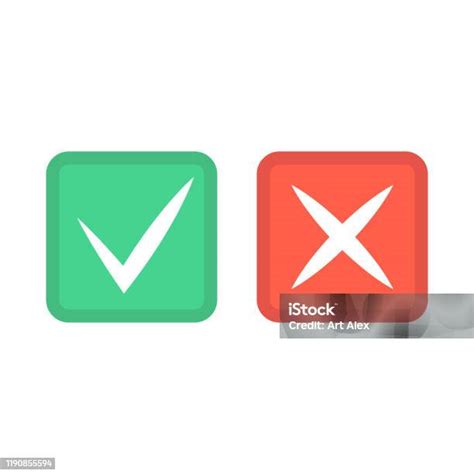 마크 아이콘 세트를 확인합니다 그림자가 있는 체크 표시 아이콘과 교차 체크표시 아이콘을 선택합니다 벡터 그림입니다 0명에 대한