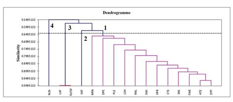 Grouping Of The 16 Quantitative Morphological Descriptors Of The 4