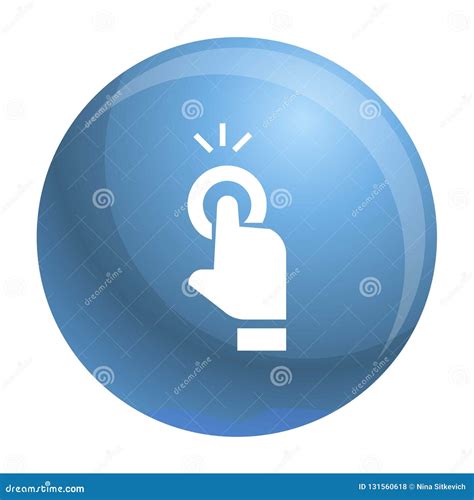 Icono Del Cursor Del Tacto Del Finger Estilo Simple Ilustración del