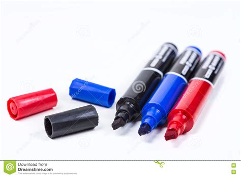 Permanent Chisel Tip Marker Stock Photo Image Of Mark Writing