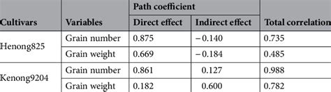 The Path Coefficient Analysis Showing The Direct And Indirect Effects