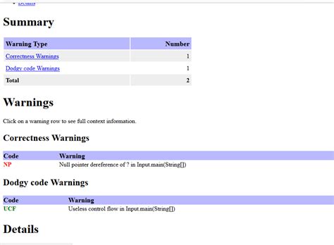 Java Jenkins Findbugs Empty Output Stack Overflow