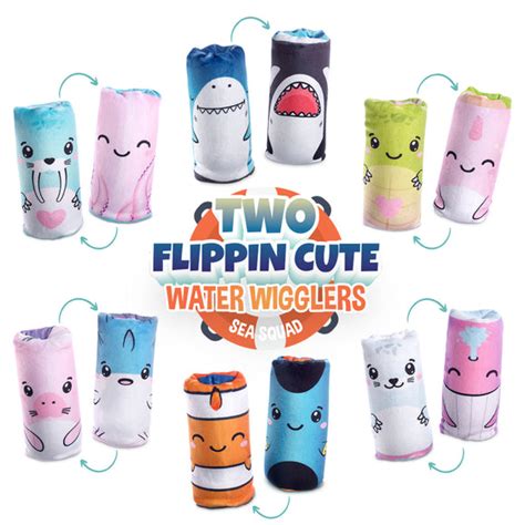 Top Trenz Two Flippin Cute Water Wiggler Sea Squad Growing Tree Toys