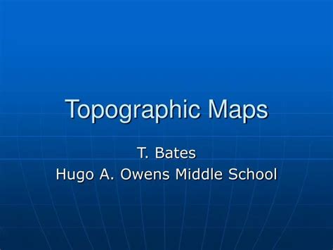 PPT Topographic Maps PowerPoint Presentation Free Download ID