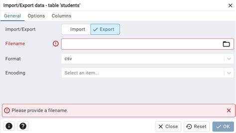How To Export A Table In Pgadmin 4