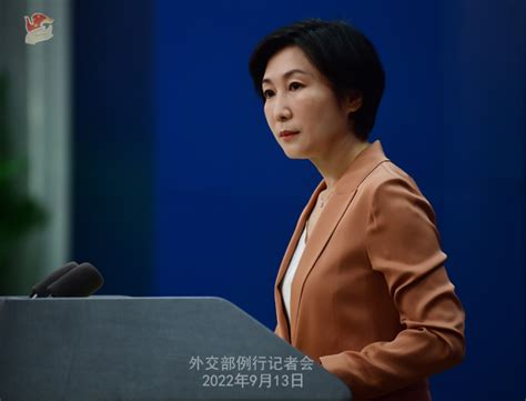 2022年9月13日外交部发言人毛宁主持例行记者会毛宁习近平主席哈萨克斯坦新浪新闻