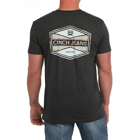 Cinch Mens Logo Black Tee Shirt