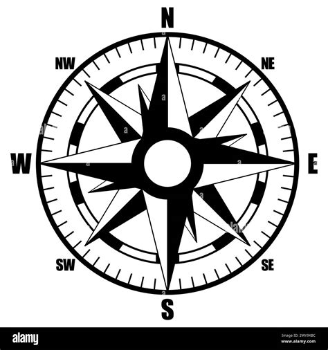Old Map Compass Clip Art