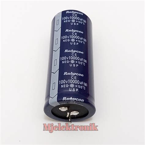 Elco 10000uf 100v Elko Rubycon Original For Audio Lazada Indonesia