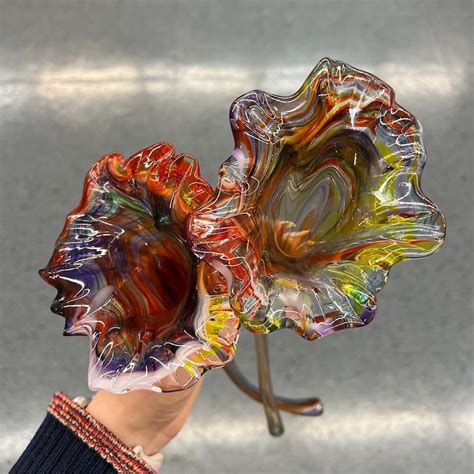 Blown Glass Flowers Etsy