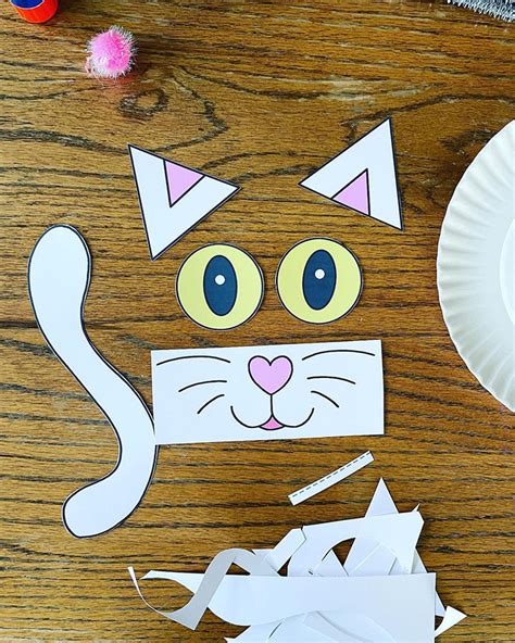Printable Cat Craft At Christina Button Blog