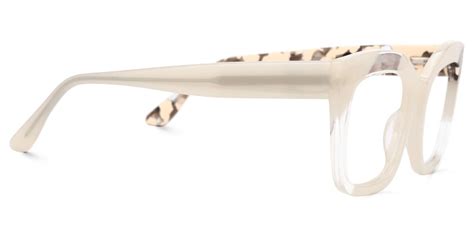 Ximena Eggshell Frame Glasses With Square Style Online