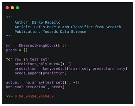 Lets Make A Knn Classifier From Scratch Towards Data Science