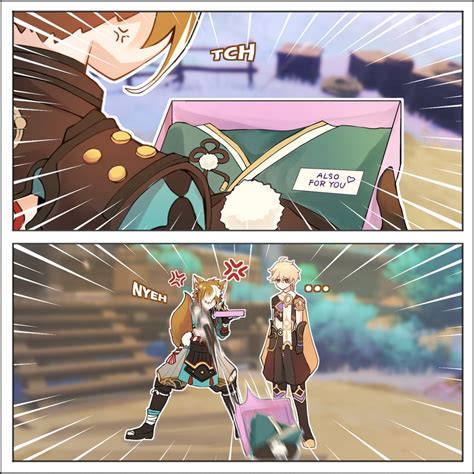 Aether Gorou And Hina Genshin Impact Drawn By Hafuku Danbooru