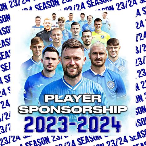 Player Sponsorship 2023 24 Stranraer Fc