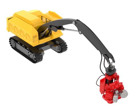Tree Cutting Machine Isolated On Background 3d Rendering
