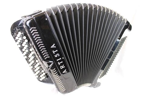 3813 Black Artista Chromatic Button Accordion C System Lmm 87 120