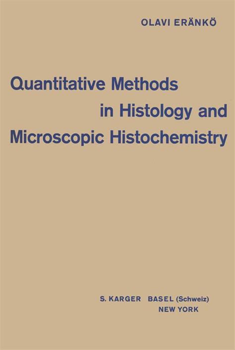 Chapter I Variability And Its Measures Quantitative Methods In Histology And Microscopic
