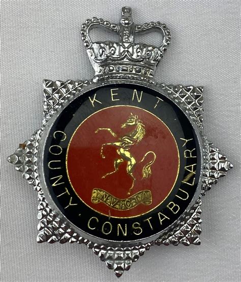 Kent County Constabulary Badge Time Militaria
