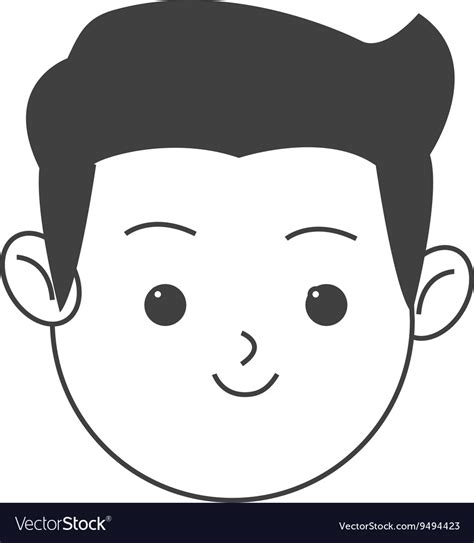 Face Of Man Icon Royalty Free Vector Image VectorStock