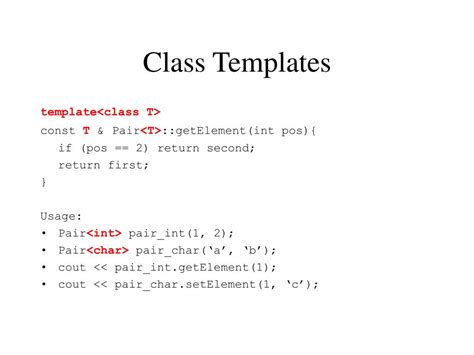 Ppt Data Structures And Algorithms Tutorial Function And Class Templates Powerpoint