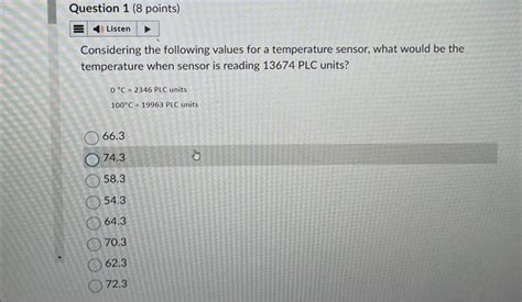 Solved Considering The Following Values For A Temperature Chegg
