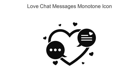 Love Chat Messages Monotone Icon In Powerpoint Pptx Png And Editable Eps Format Ppt Example